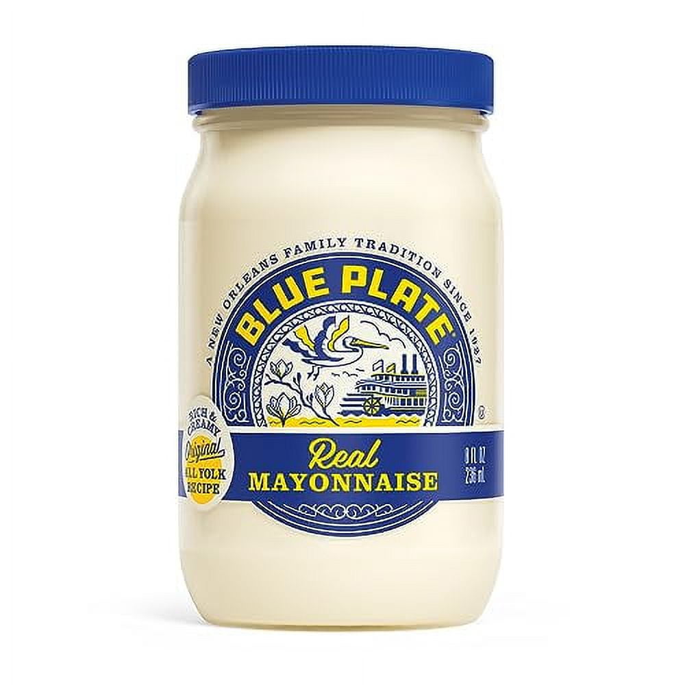 Blue Plate Real Mayonnaise, .. .. 8 Ounce Jar .. (Pack .. of 12 ...