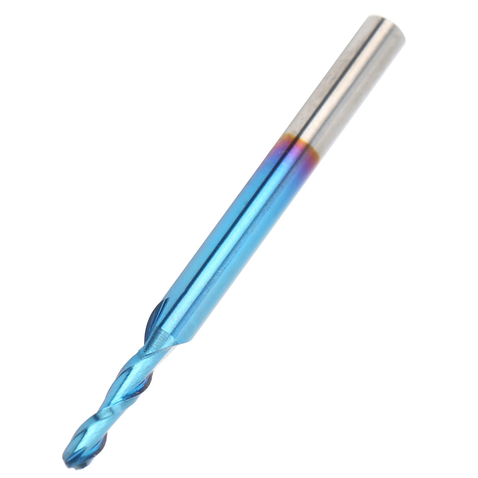 Blue-Plated 2 Flutes Spiral Ball End Mill for CNC Drilling and Routing ...