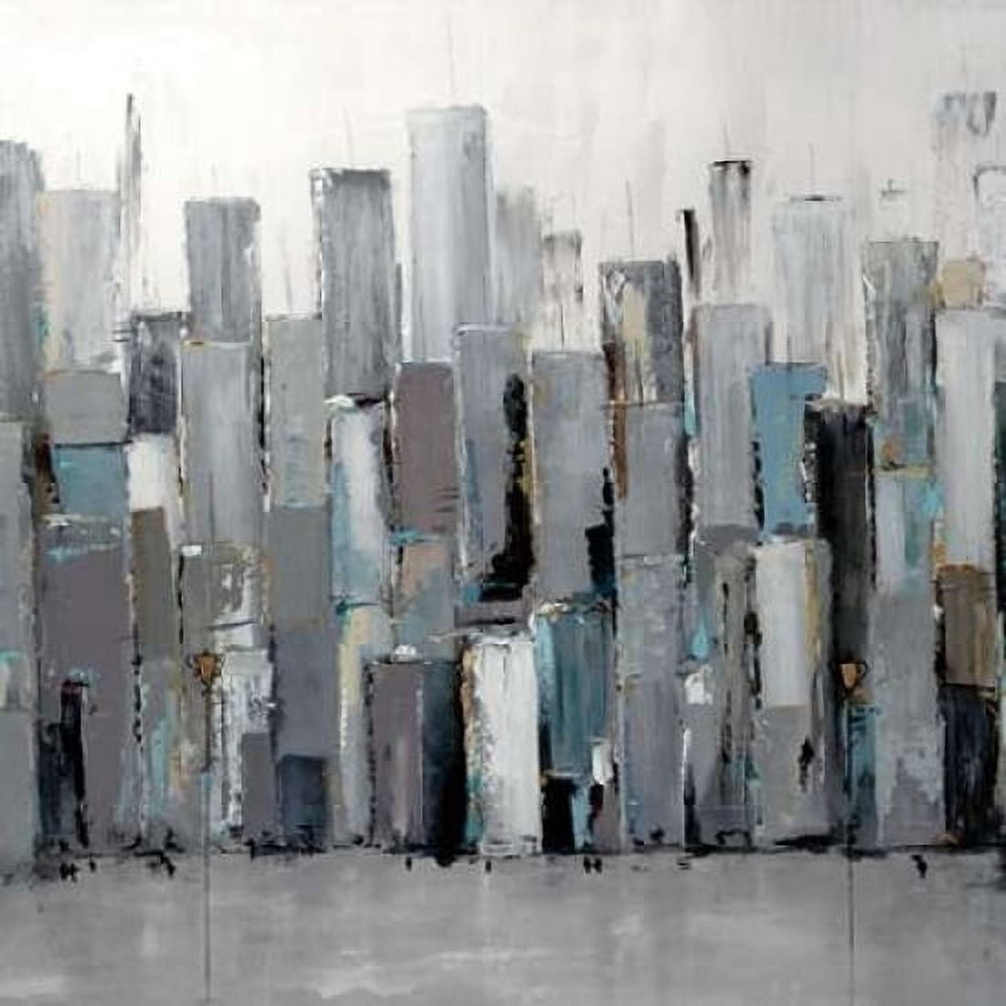 Blue Plaza Poster Print by Aziz Kadmiri - Walmart.com