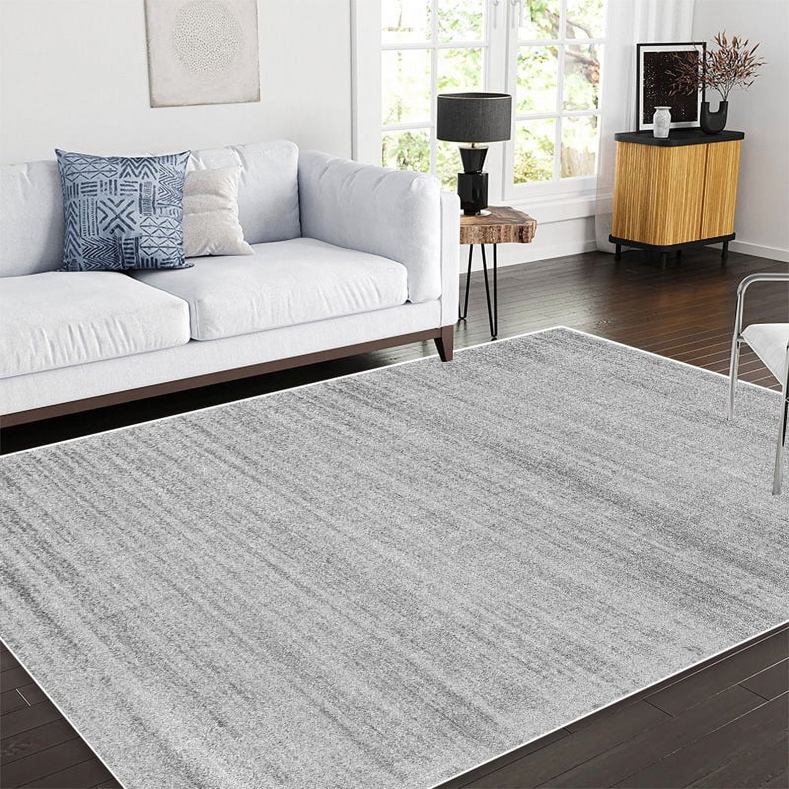 Blue Plush Carpets for Living Room Room ration Home Bedroom Rug Large ...