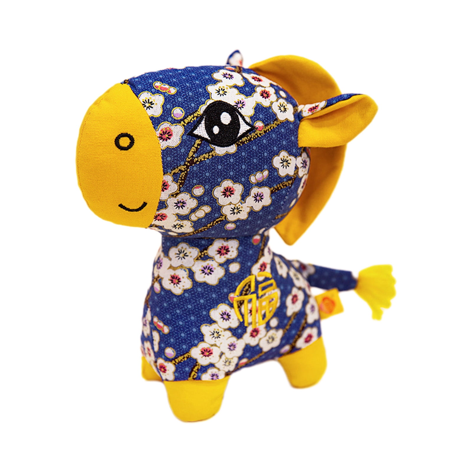 Blue Plush Fortune Horse Toy 2026 Chinese Zodiac Mascot New Year ...