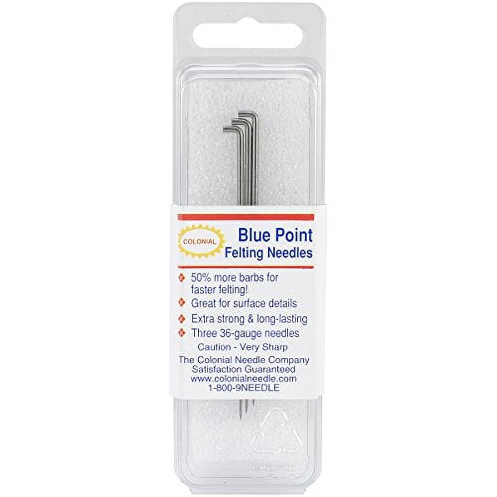 Blue Point Felting Needles 3/Pkg-Size 36 Triangle, Pk 2, Colonial ...