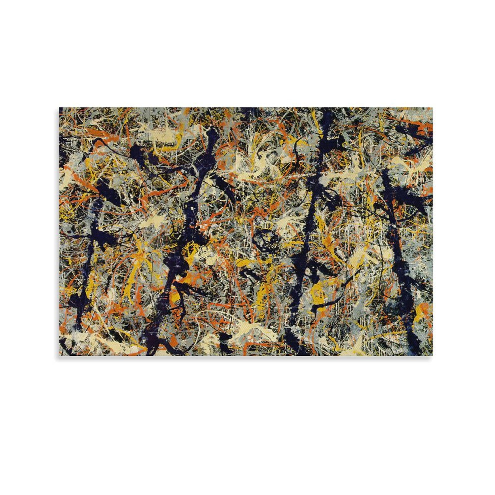 Blue Poles by Jackson Pollock Painting Poster-挂毯3-4 Room Aesthetic ...