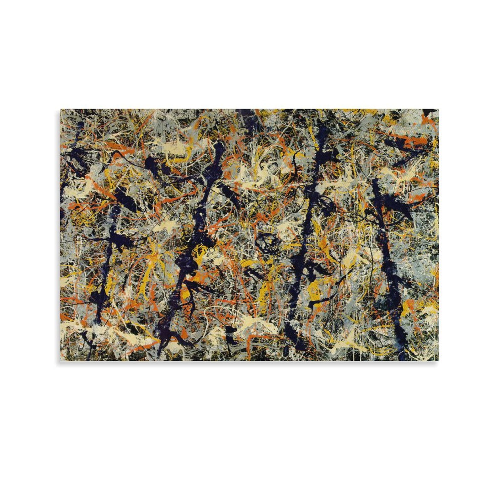 Blue Poles by Jackson Pollock Painting Poster Picture Print Canvas ...