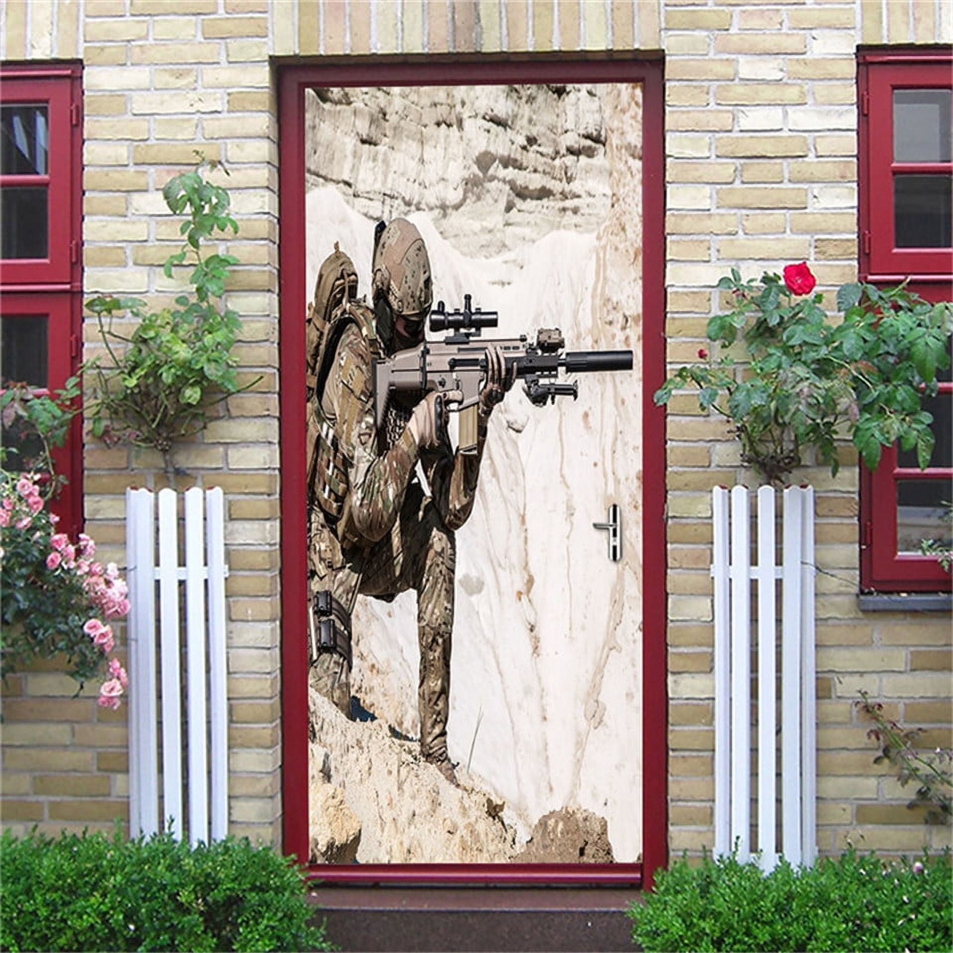 Blue Police Box Stickers on the Doors Self Adhesive Waterproof Wall ...