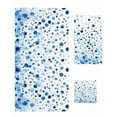 Blue Polka Dot Bath Towels for Bathroom Set,Luxury Microfiber Towels ...