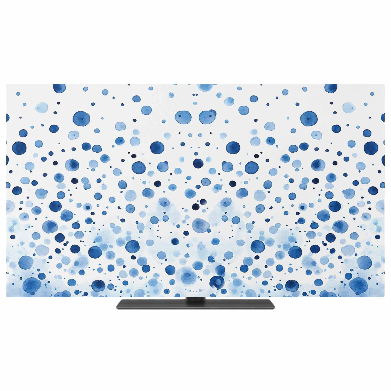 Blue Polka Dot TV Dust Cover,Stretchable TV Screen Desktop Computer ...