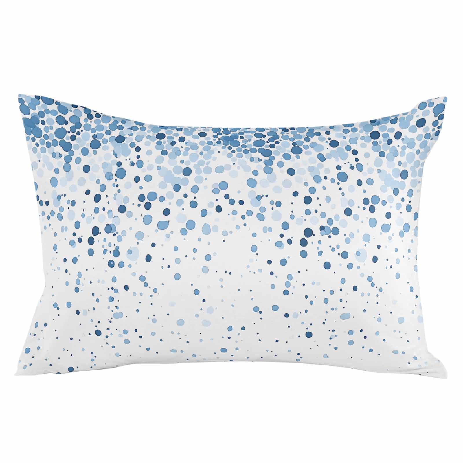 Blue Polka Dot Throw Pillow Cover 20 x 26 Inch Decorative Pillow Cover ...