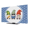 Blue Polka Dots Gnomes TV Cover for 55 Inch Screen, Stretch Fabric ...