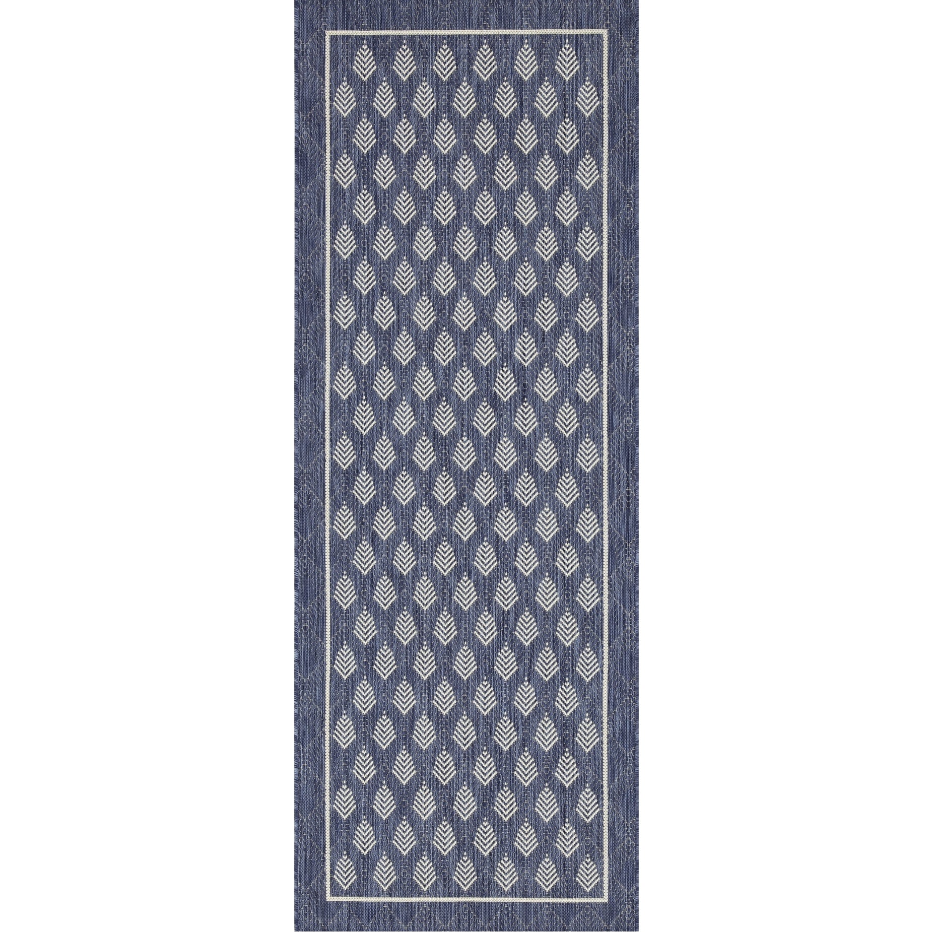 Blue Polypropylene Floor Mat+Weatherproof Design"-"Patio/Indoor Spaces ...