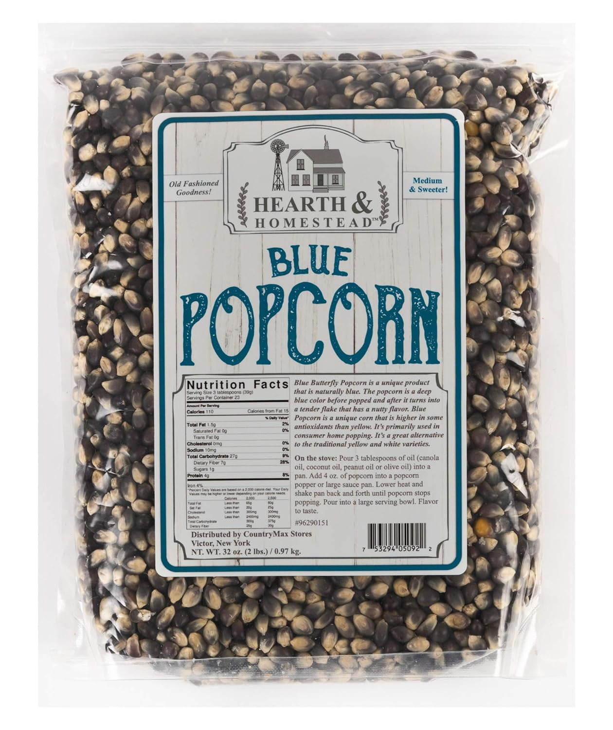Blue Popcorn, 2Lb - Walmart.com