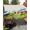 Blue Poppy Sun Shade Sail 8'X10' Spring Florals Spring UV Block Outdoor ...