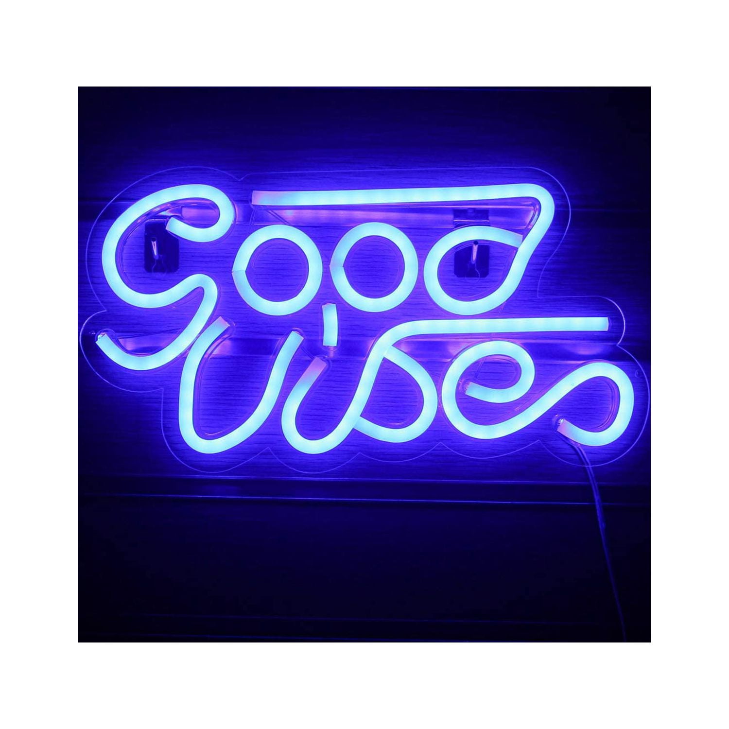 Blue Positive Waves Neon Sign Led Neon Signs Wall USB Neon Sign ...