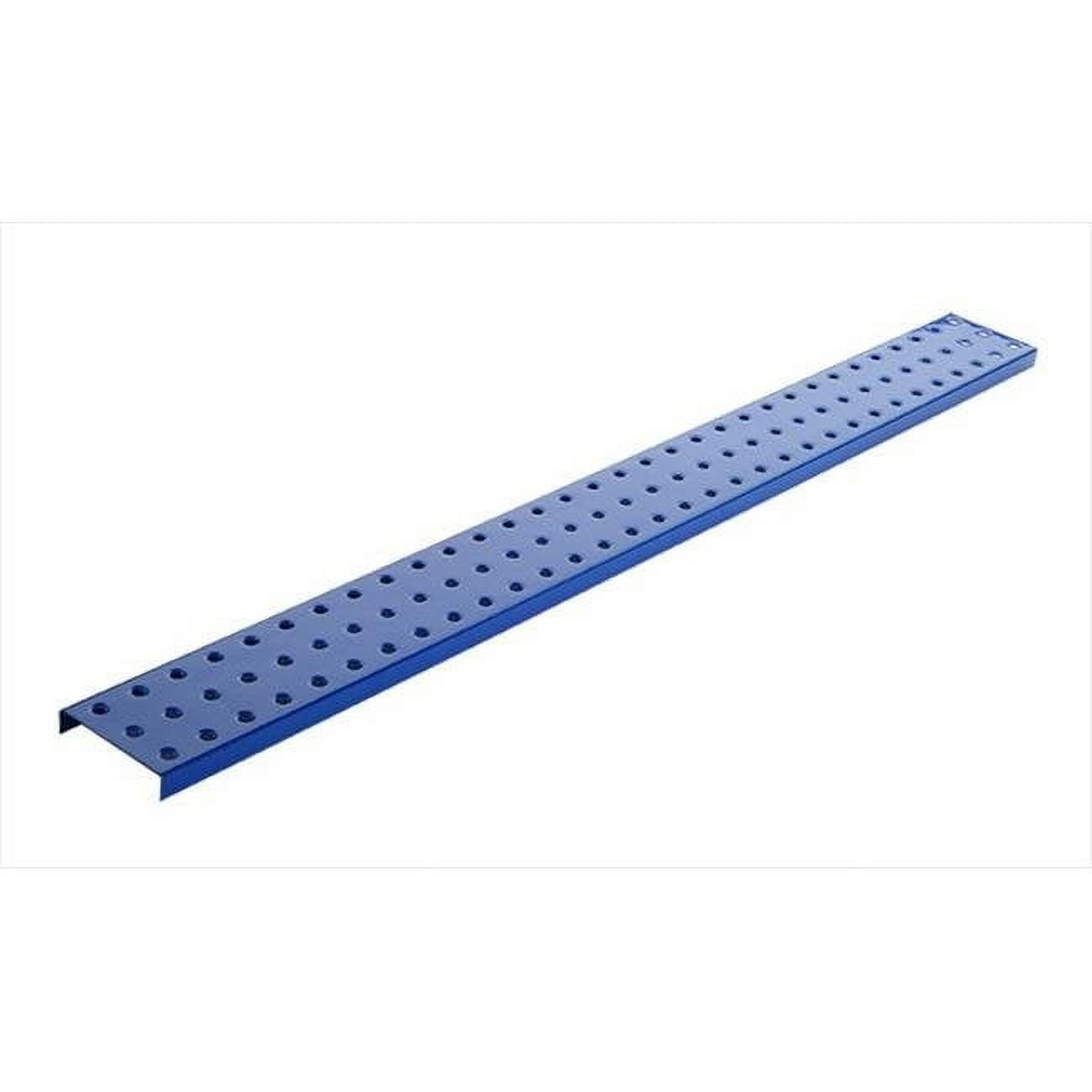 Blue Powder Coated Metal Pegboard Strips with Flange - Pack of 2 ...