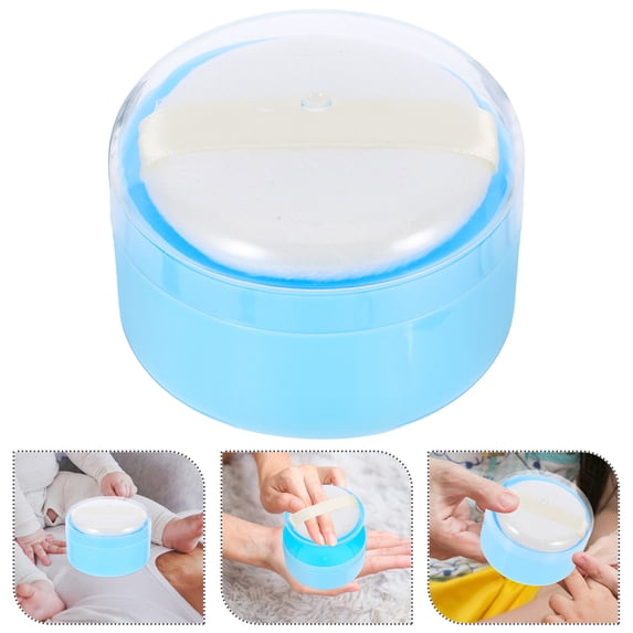Blue Powder Puff Talcum Powder Puff After Bath Powder Puff and ...