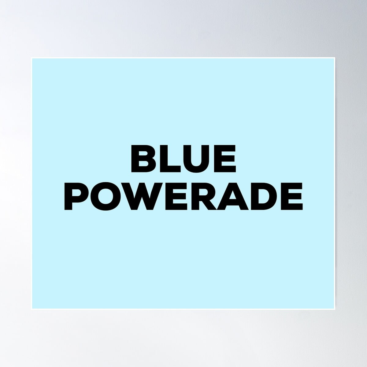 Blue Powerade Poster Wall Art, Modern Wall Decor For Living Room ...