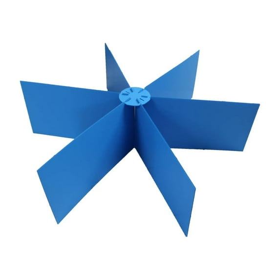 Blue Premium Corrugated Plastic Round Study Carrel Single Item ...