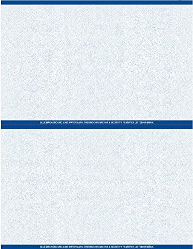 Blue Premium Prescription Security Laser RX Sheets 8.5 x 11, Has one ...