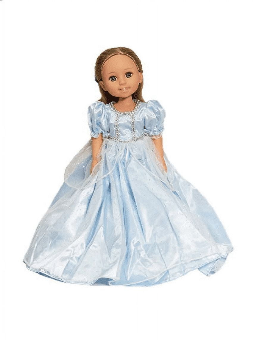 Blue Princess Ball Gown Made to fit an 14in Doll - Walmart.com