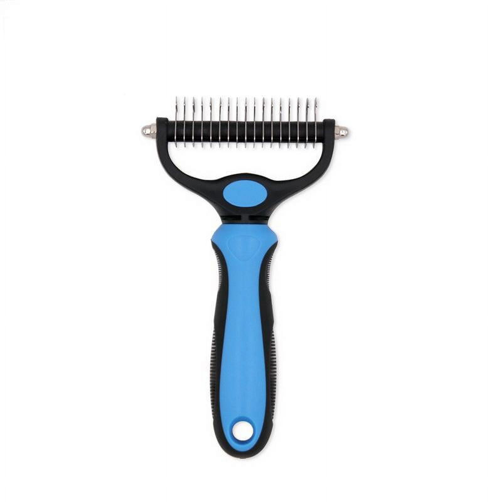 Blue Professional Dog and Cat Brush Long-Haired Dog Brush Dog Grooming ...