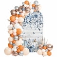 Blue Pumpkin Arch Backdrop Cover 5 FT, Thanksgiving Fall Wedding Arch ...