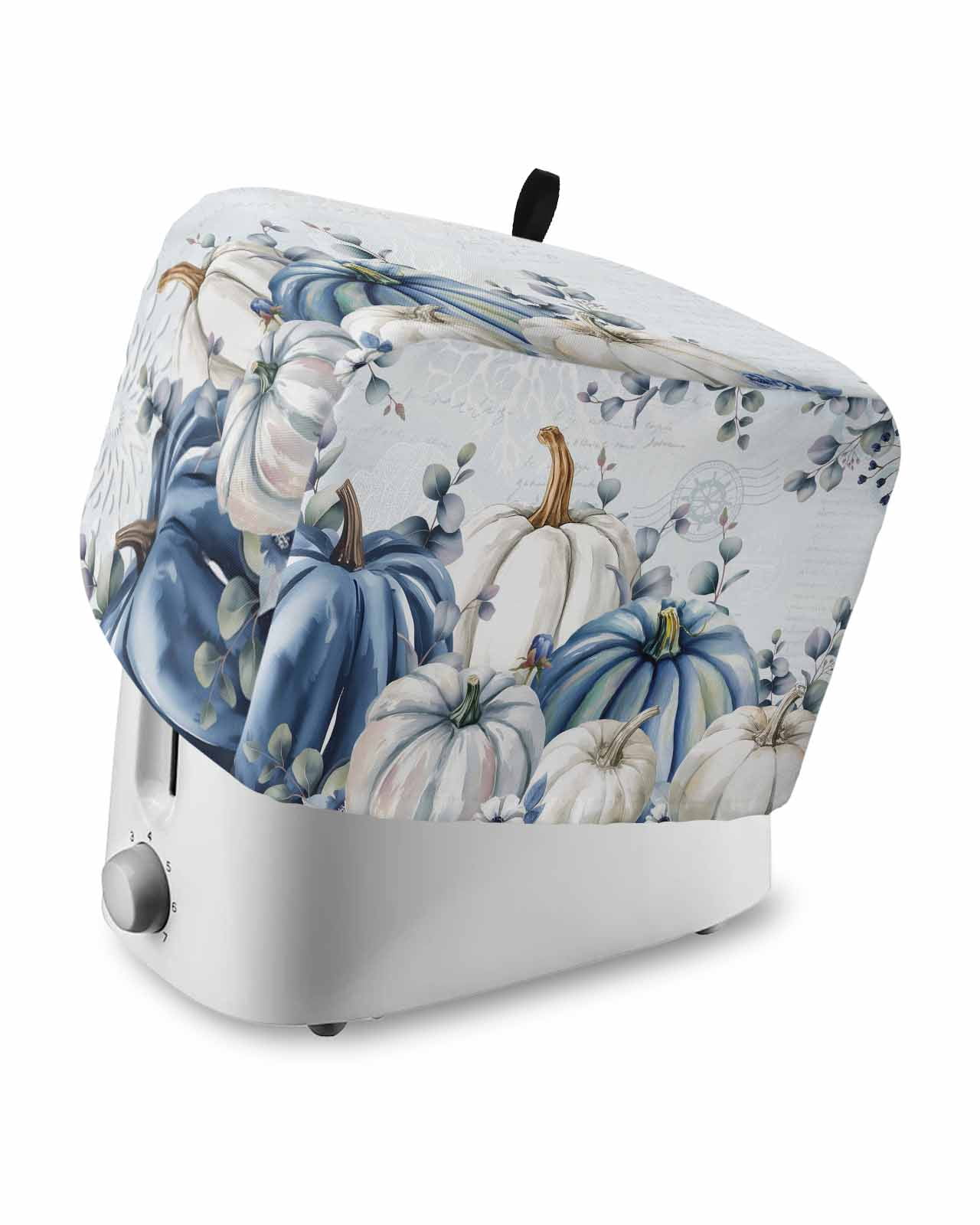 Blue Pumpkin Fall Small Toaster Cover 2 Slice, Kitchen Appliance Covers ...