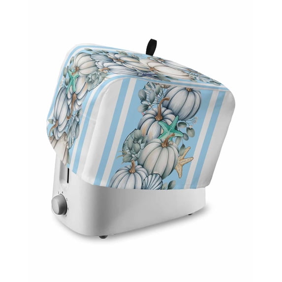 Blue Pumpkin Fall Toaster Cover 4 Slice, Large Kitchen Appliance Covers ...