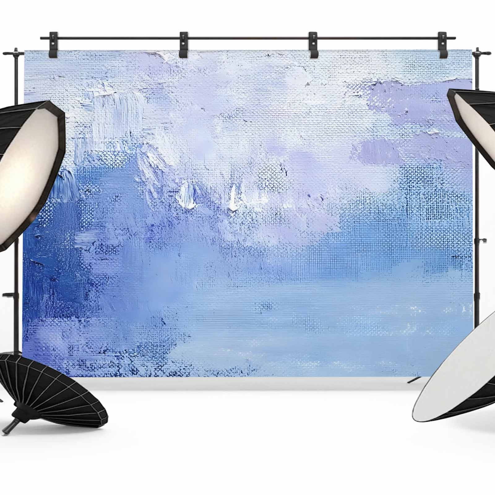 Blue Purple Abstract Painting Photography Backdrop 12x8FT, Graffiti ...