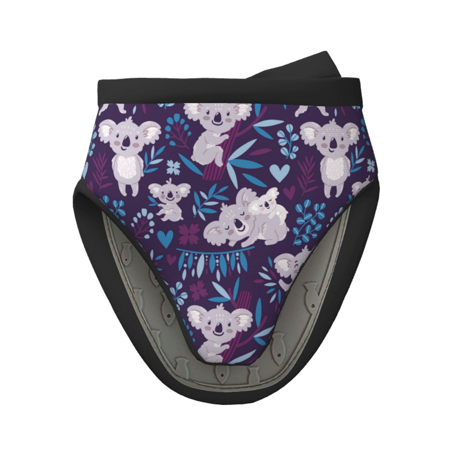 Blue Purple Branches Gray Koala Oven Mitts Heat Resistant, Soft Lining Silicone Mini Oven Mitts ...