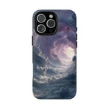 Blue Purple Clouds Vortex Dreamy Sky Abstract Scene with iPhone 17 to ...