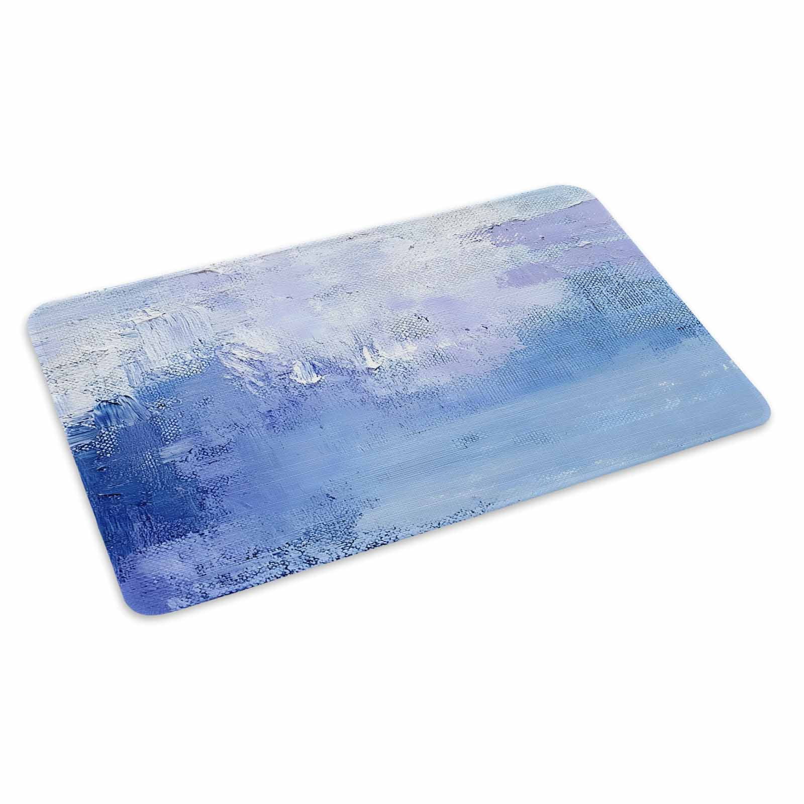 Blue Purple Doormat Outdoor Entrance 24"x36", Modern Abstract Gradient ...
