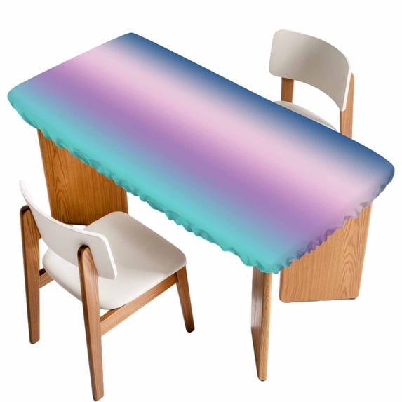 Blue Purple Fitted Rectangle Tablecloth 24" x 36" Pink Teal Gradient ...