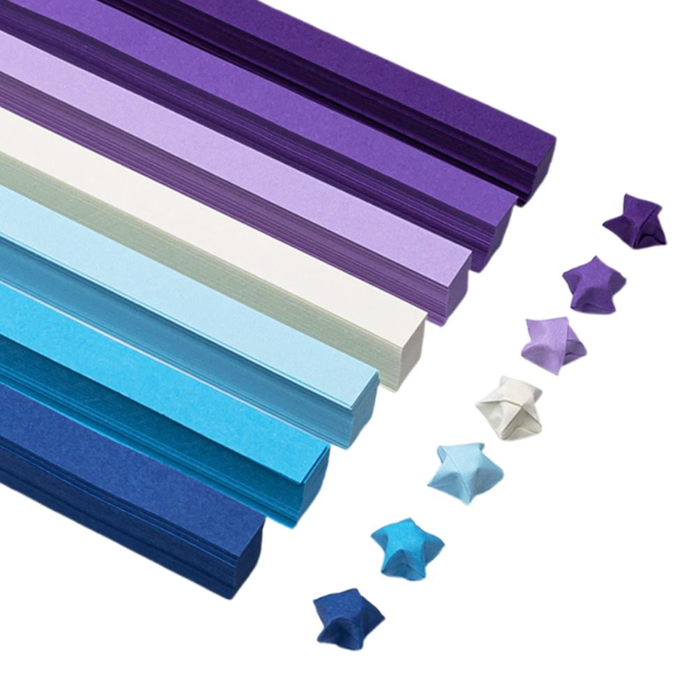 Blue And Purple Gradient 540/1350pcs Gradient Star Origami Star Paper ...