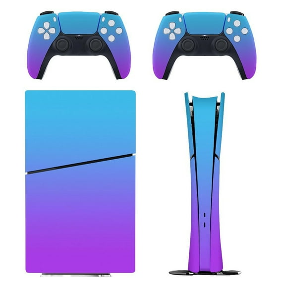 Blue Purple Gradient PS5/PS5 Pro/PS5 Slim Digital Disc Skin Sticker For ...
