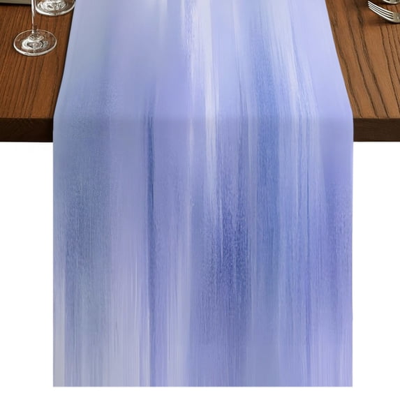 Blue Purple Ombre Burlap Cotton Table Runner 13x36 Inches Short, Modern ...
