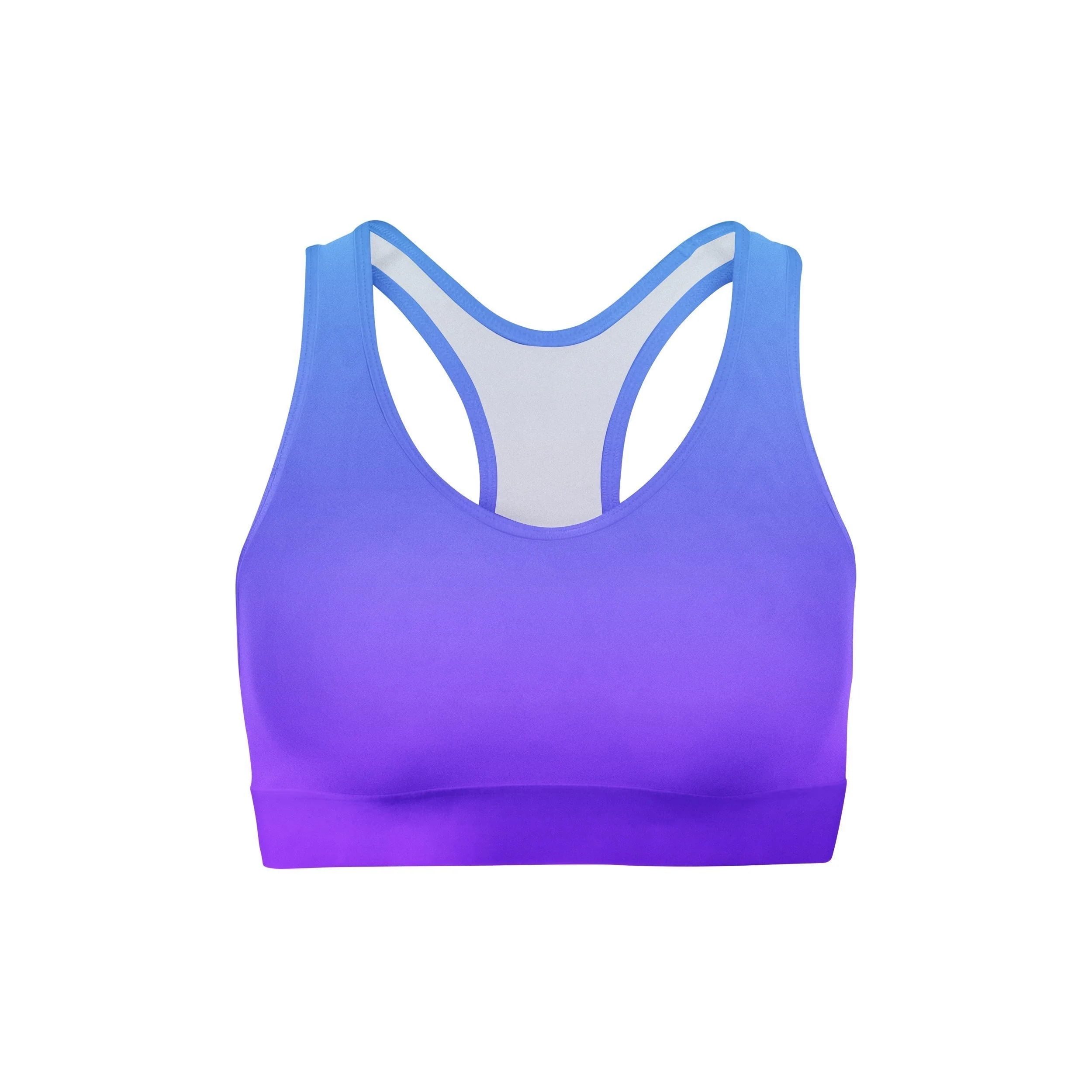 Blue Purple Ombre Sports Bra - Walmart.com