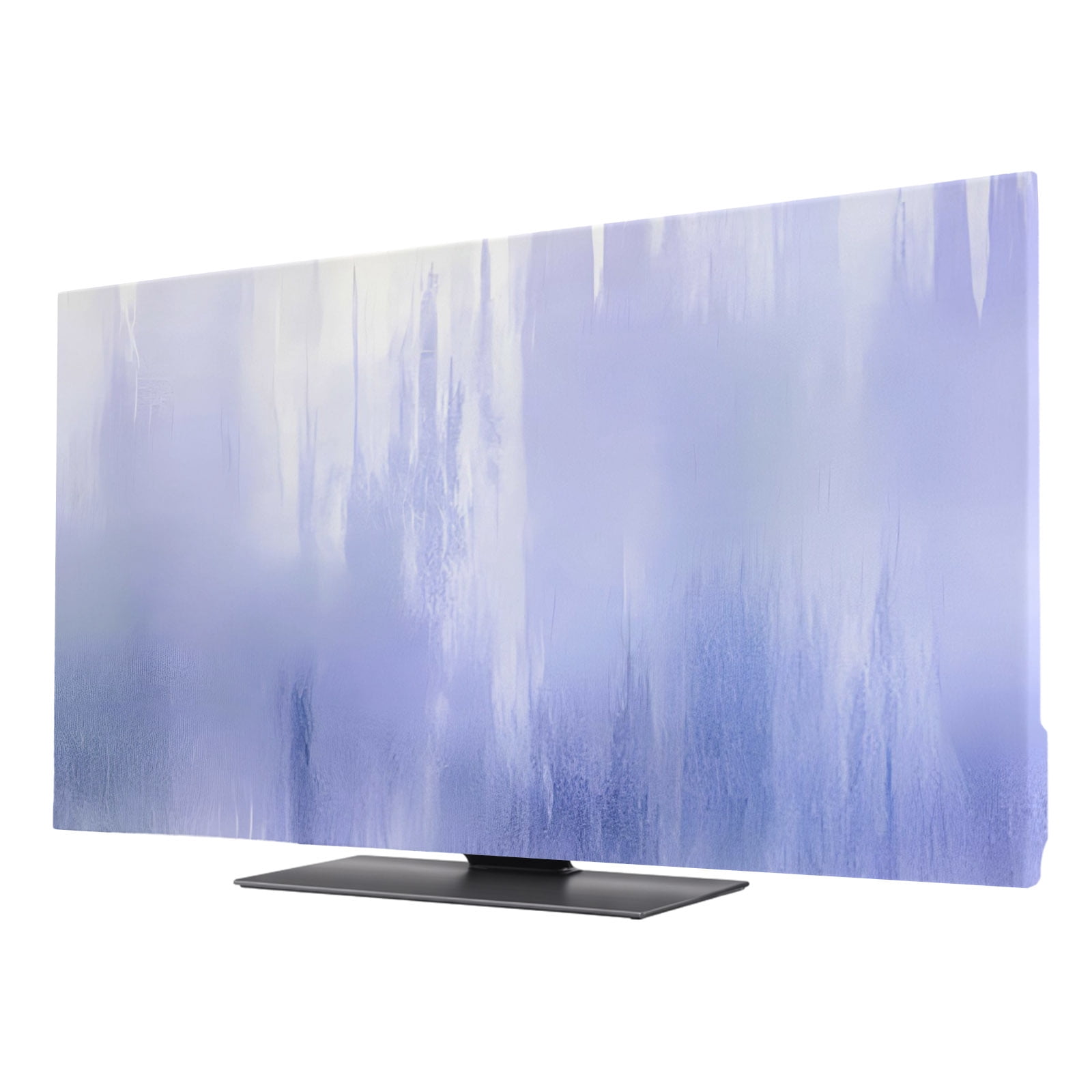 Blue Purple Ombre TV Cover for 55 Inch Screen,Stretch Fabric Dustproof ...