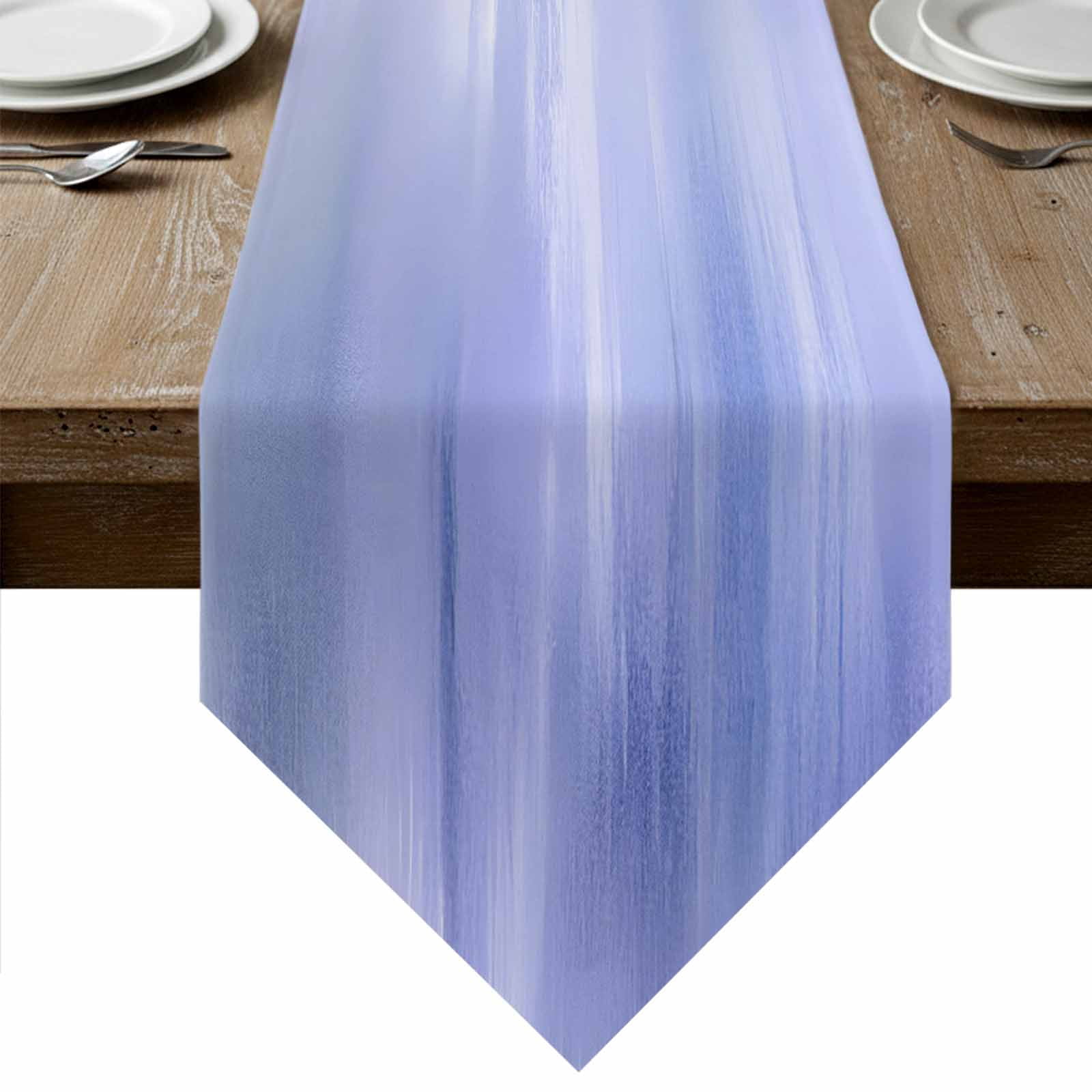 Blue Purple Ombre Table Runner Linen Burlap Table Runner 72 Inches Long ...