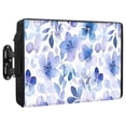 Blue Purple Outdoor TV Cover 36 to 39 Inch Pansy Flowers Abstract ...
