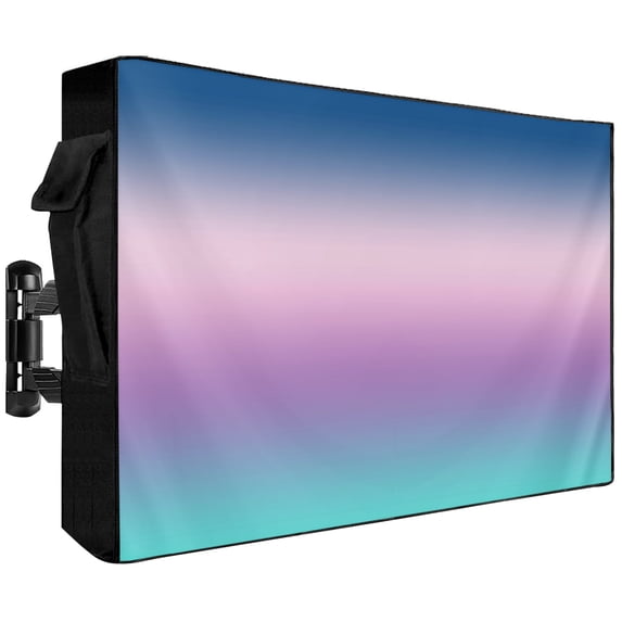 Blue Purple Outdoor TV Cover 60 to 65 inch Pink Teal Gradient ...
