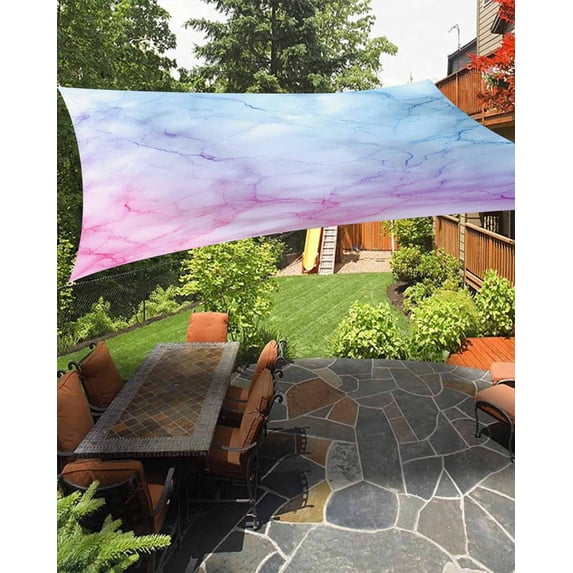 Blue Purple Pink Sun Shade Sail 8'X10' Marble Texture Fantasy Gradient ...