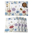 Blue Purple Red Hydrangea Placemats Set of 12 Country Butterflies ...