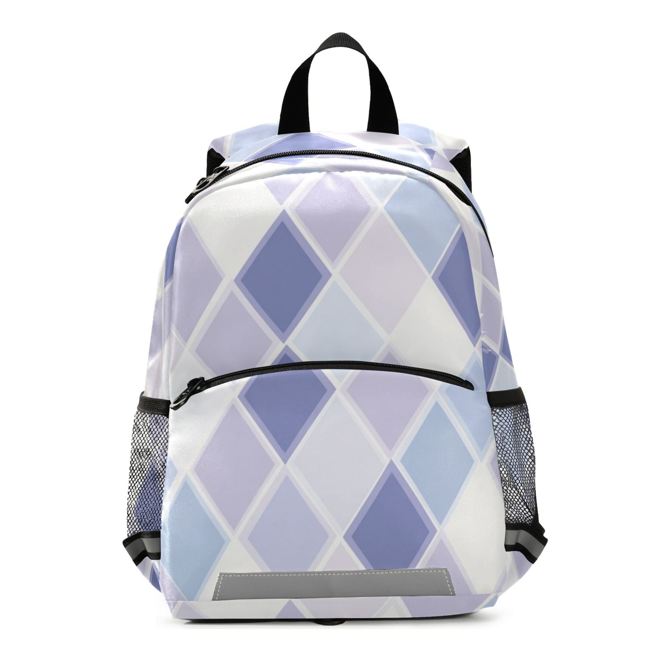 Blue Purple Rhombus Toddler Backpack Kids' Schoolbag Children Book Bag ...
