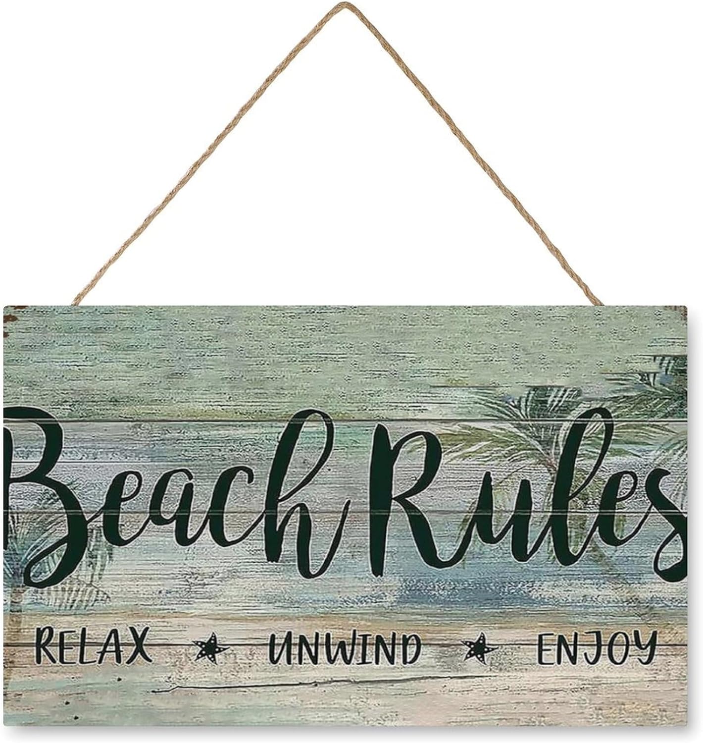 Blue Purple Sea Wooden Tin Retro Sign Poster Decor Retro Vintage ...