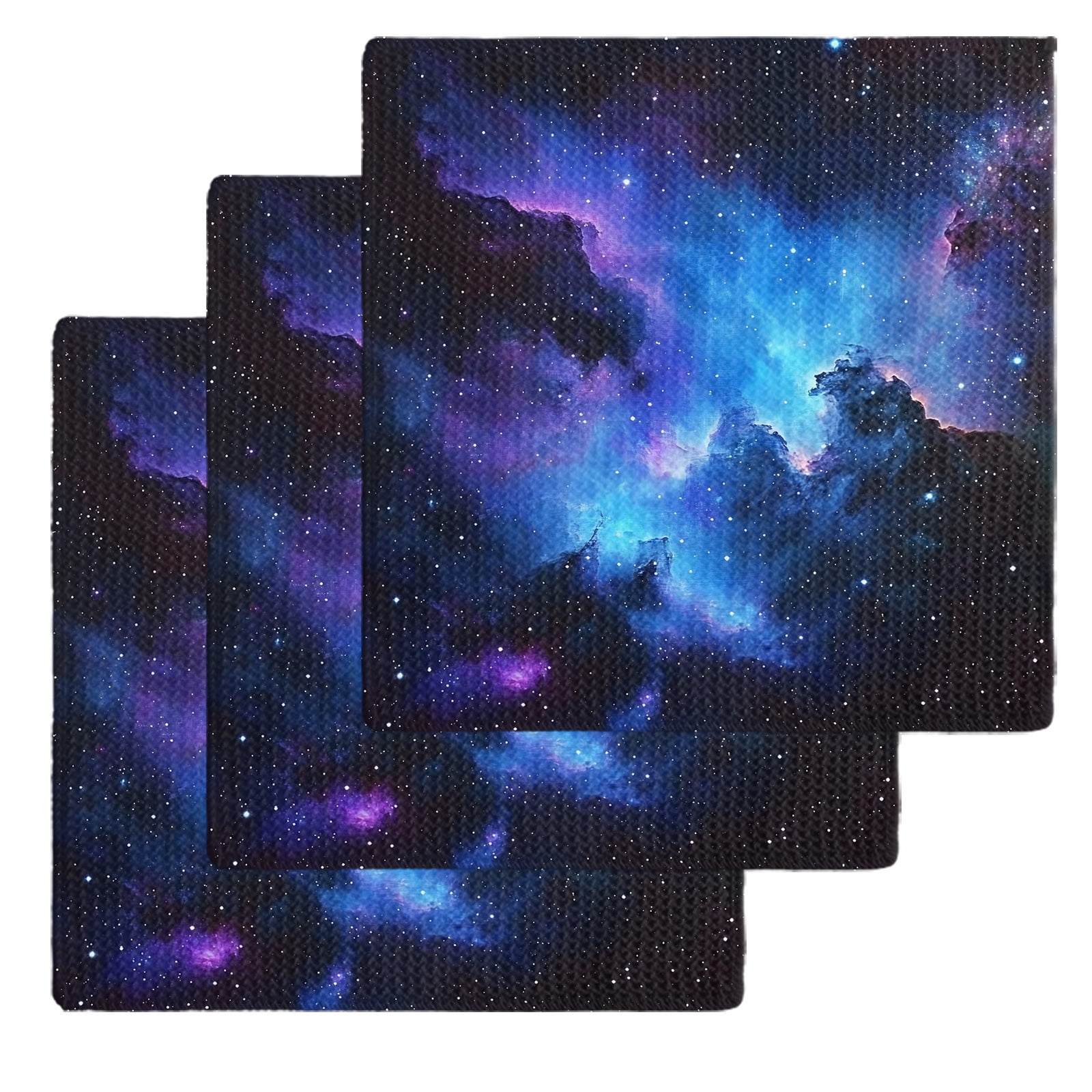 Blue Purple Sky Dish Towels Set, Waffle Weave Kitchen Towels 3 Pieces ...