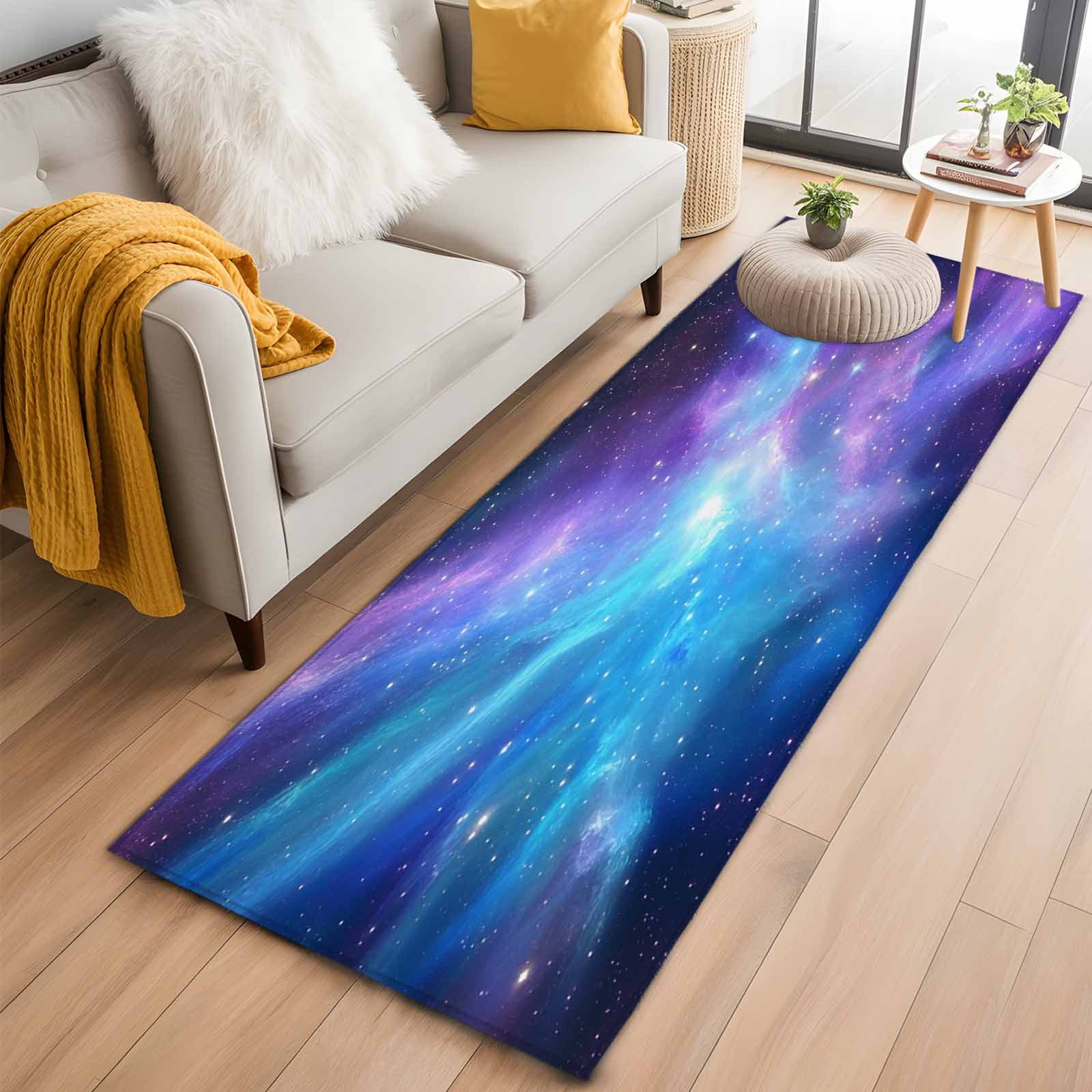 Blue Purple Sky Kitchen Runner Rug 2x6 Washable Runners for Hallway Non ...