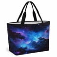 Blue Purple Sky Mesh Beach Bag for Women Men, Large Beach Tote ...