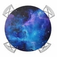 Blue Purple Sky Round Tablecloth for 45-54 Inch Tables, Fitted Table ...