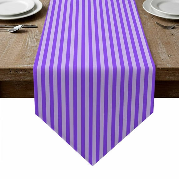 Blue Purple Table Runner Linen Burlap Table Runner 72 Inches Long ...
