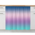 Blue Purple Teal Ombre Cream Sink Skirt 11"W x 13"L,Dustproof Under ...
